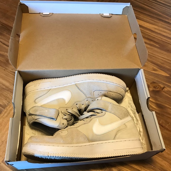 Nike | Shoes | Cream Air Force Mid 7 Sz 11 | Poshmark